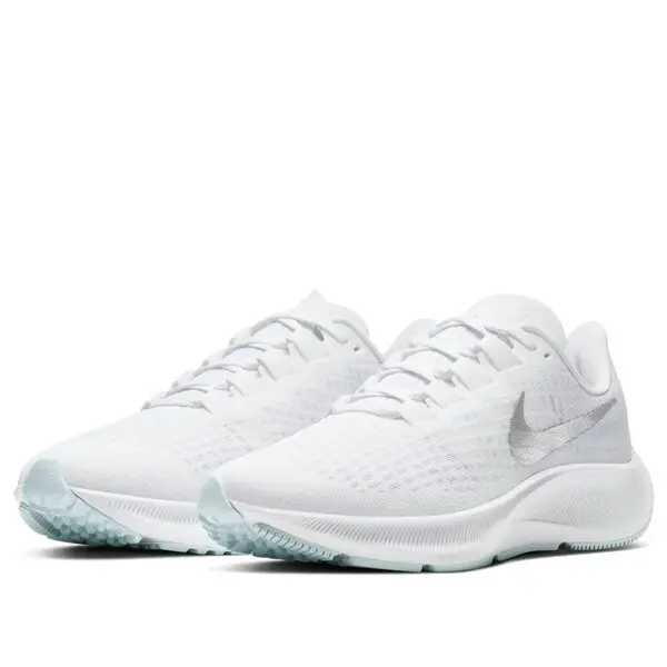Nike Zoom Pegasus 37 Athletic Sneakers - White/silver