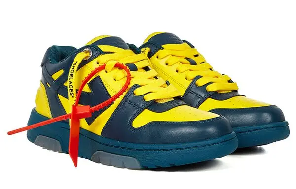 Off-White Out Of Office Low Sneakers - Blue/yellow
