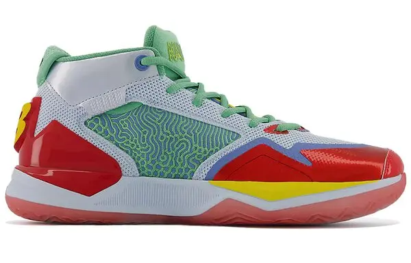 NEW BALANCE Kawhi "pastel" Athletic Sneakers - Red/gray/green