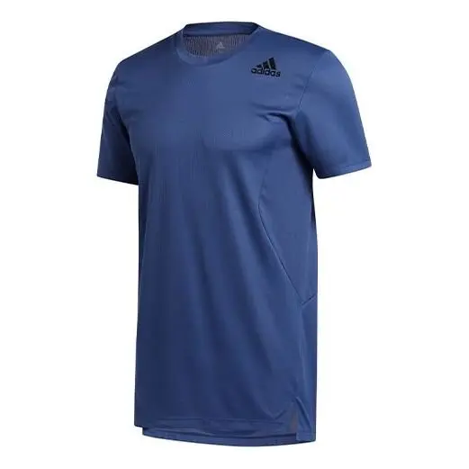 Adidas Trg Tee H.rdy Sports Gym Training Round Neck Short Sleeve - Blue