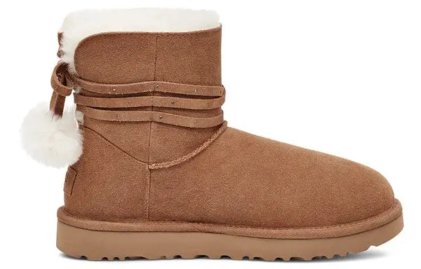 UGG Mini Bailey Bow Pom Boots