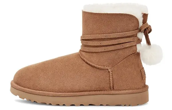 UGG Mini Bailey Bow Pom Boots
