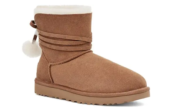 UGG Mini Bailey Bow Pom Boots