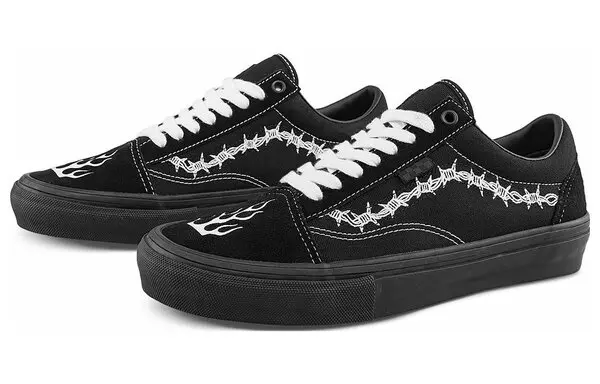 VANS Skate Old Skool Classic Skateboarding Shoes - Black