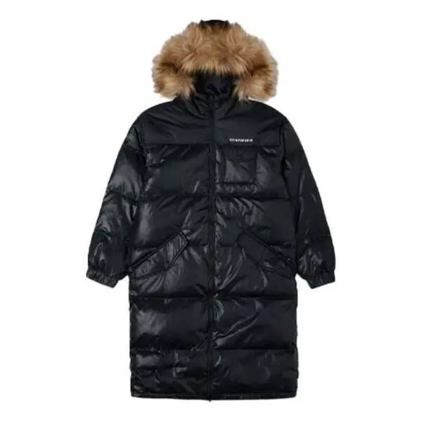CONVERSE Long Down Jacket - Black
