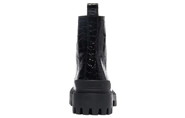 Balenciaga Strike Combat Boots - Black