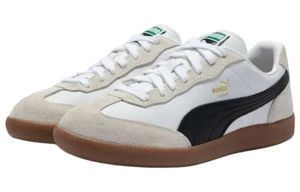 PUMA Liga Leather Sd Low Top Sneakers - White/gray/black