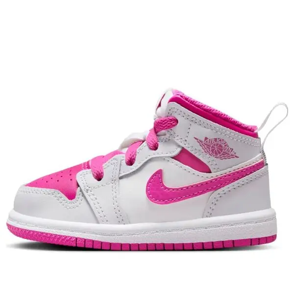 JORDAN 1 Mid Td - Iris Whisper/white/fire Pink