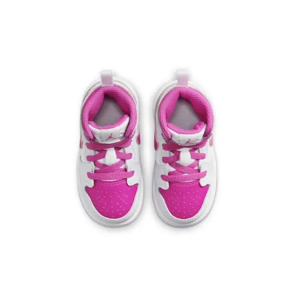JORDAN 1 Mid Td - Iris Whisper/white/fire Pink