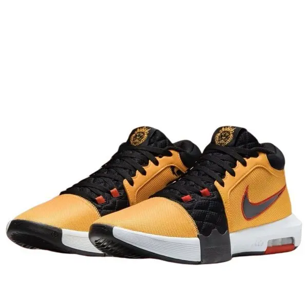 Nike Lebron Witness 'bruce Lee' Athletic Sneakers - Del Sol/metallic Silver/comet Red
