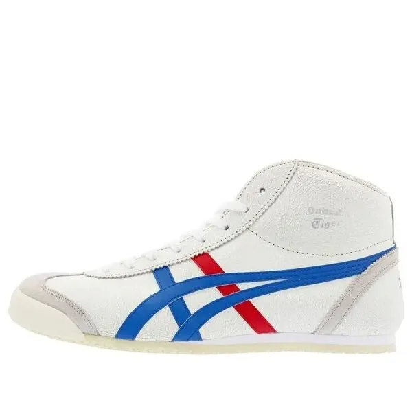 Onitsuka Tiger Mid Runner Sneakers - White/blue/red