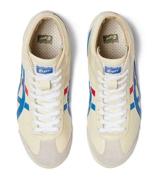Onitsuka Tiger Mid Runner Sneakers - White/blue/red