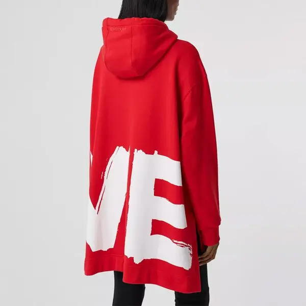 Burberry Love Printing Loose Hoodie