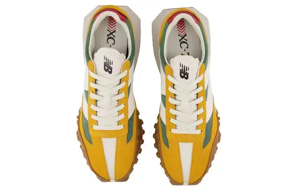 NEW BALANCE Xc-72 Low Top Athletic Sneakers - Yellow/white/green