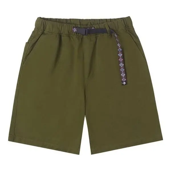 CONVERSE Elevated Lightweight Cargo Shorts - Olive Green