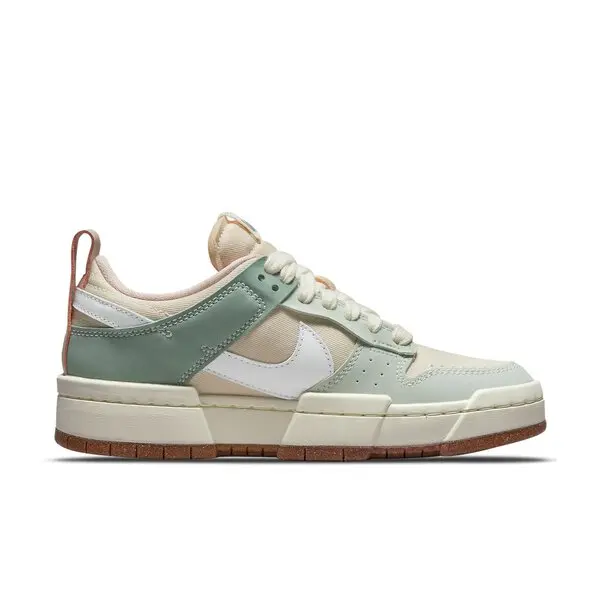 Nike Dunk Low Disrupt Sneakers With Embroidered Detail - Whitegreen