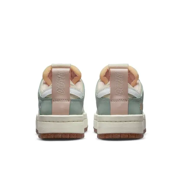 Nike Dunk Low Disrupt Sneakers With Embroidered Detail - Whitegreen