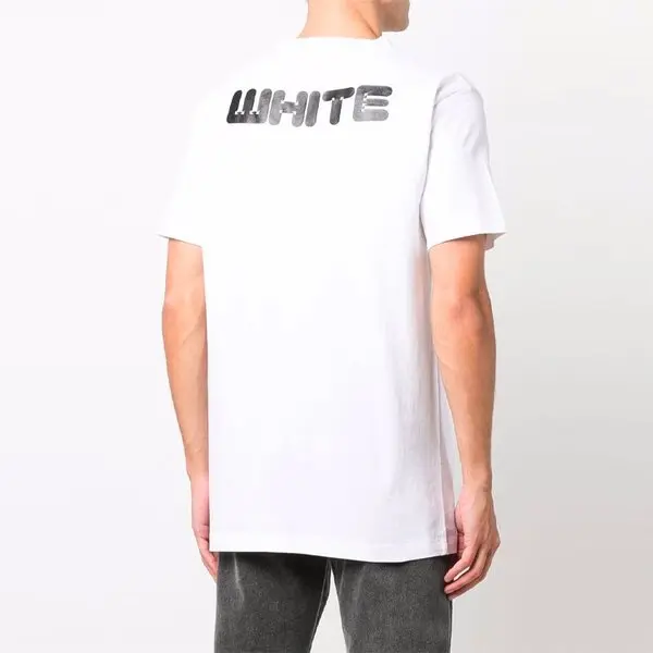 Off-White Fw21 Logo Printing Short Sleeve Loose Fit