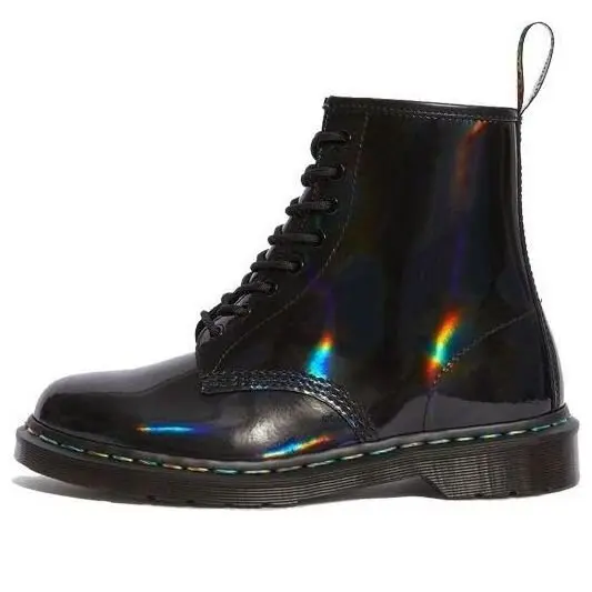 Dr. Martens 1460 Rainbow Lace-up Ankle Boots - Black