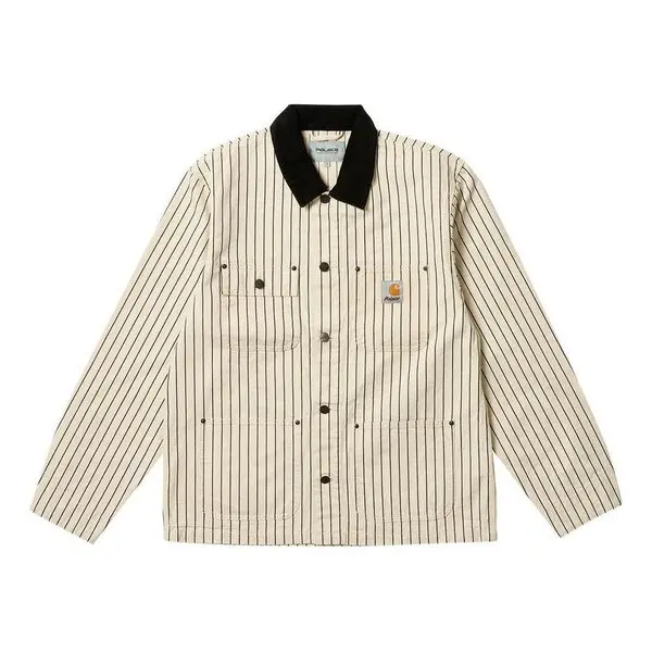 PALACE X Carhartt Wip Hickory Wax Coat - Beige/black