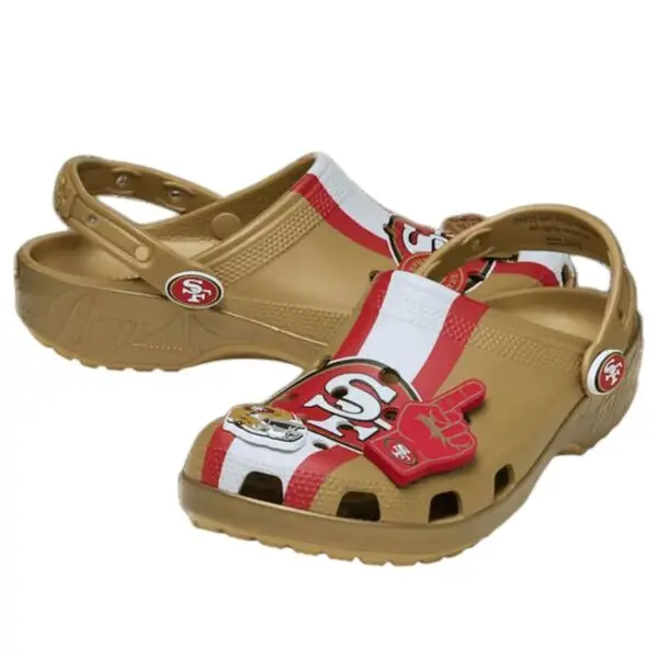 CROCS X Nfl Classic Clogs "san Francisco 49ers - Gold/red