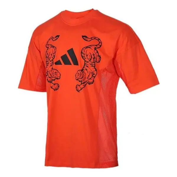 Adidas Graphic T-shirt 'orange Black