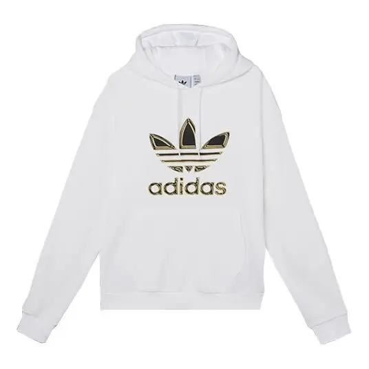 Adidas Originals Logo Sports Drawstring Hoodie - White