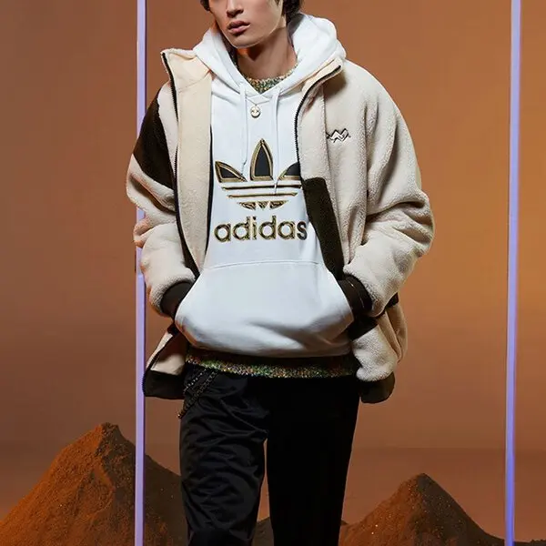 Adidas Originals Logo Sports Drawstring Hoodie