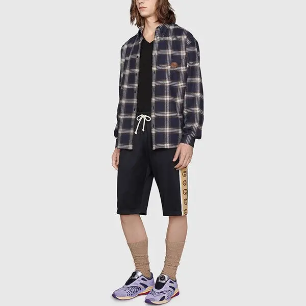 Gucci Ss21 Linen V-neck Tee