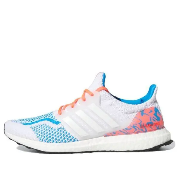 Adidas Ultraboost 5.0 Dna "white Turbo" Low Top Sneakers - Cloud White/cloud White/turbo