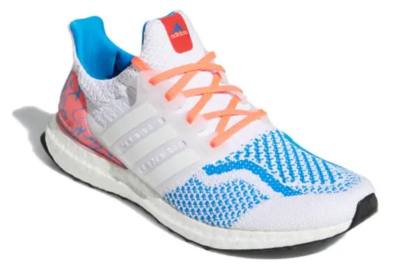 Adidas Ultraboost 5.0 Dna "white Turbo" Low Top Sneakers - Cloud White/cloud White/turbo