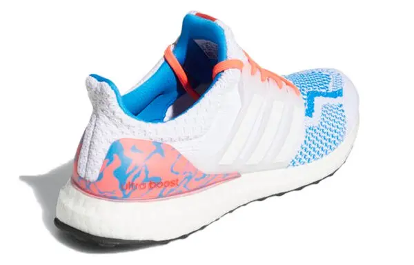 Adidas Ultraboost 5.0 Dna "white Turbo" Low Top Sneakers - Cloud White/cloud White/turbo