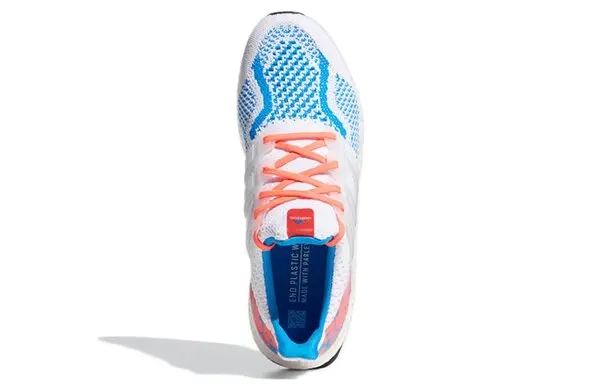 Adidas Ultraboost 5.0 Dna "white Turbo" Low Top Sneakers - Cloud White/cloud White/turbo