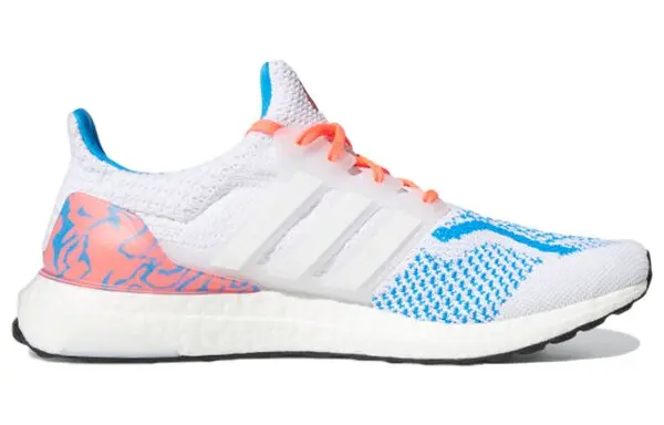 Adidas Ultraboost 5.0 Dna "white Turbo" Low Top Sneakers - Cloud White/cloud White/turbo