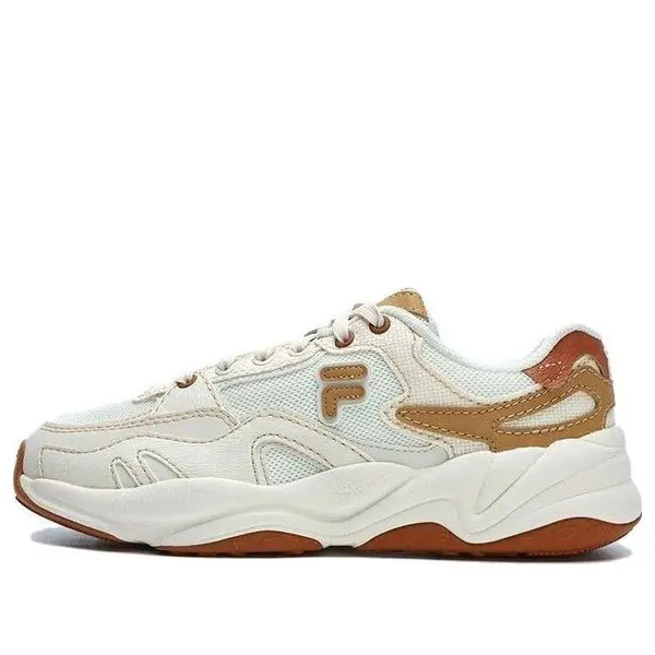 FILA FUSION Flash Lace-up Sneakers - White/brown