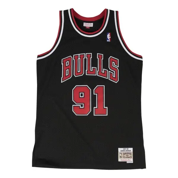 Mitchell & Ness X Nba Chicago Bulls 1997-98 Swingman Jersey 'dennis Rodman 91 - Black