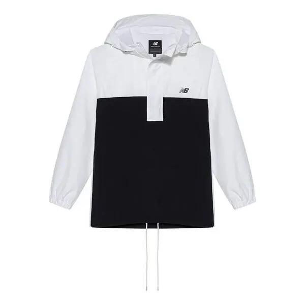 NEW BALANCE Fleece Windbreakers Asia Sizing 'white Black - White/black