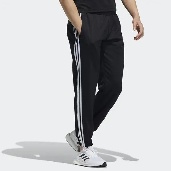 Adidas 3s Pants Stripe Lacing Bundle Feet Training Sports Pants - Black