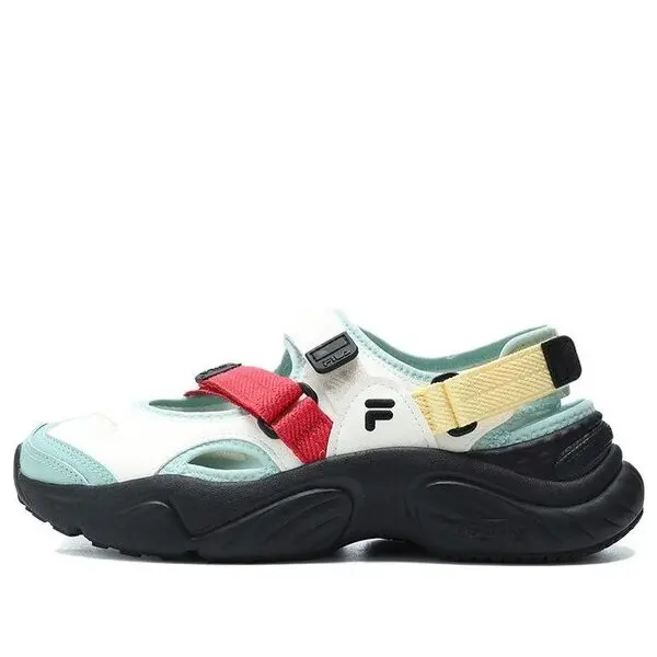 FILA FUSION Conch Sandals - White/green/black
