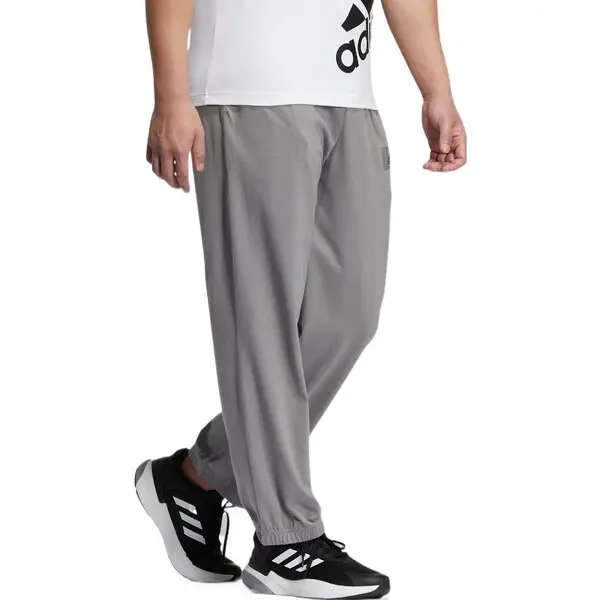 Adidas Logo Solid Color Sports Pants/trousers/joggers Autumn Gray - Multi-color