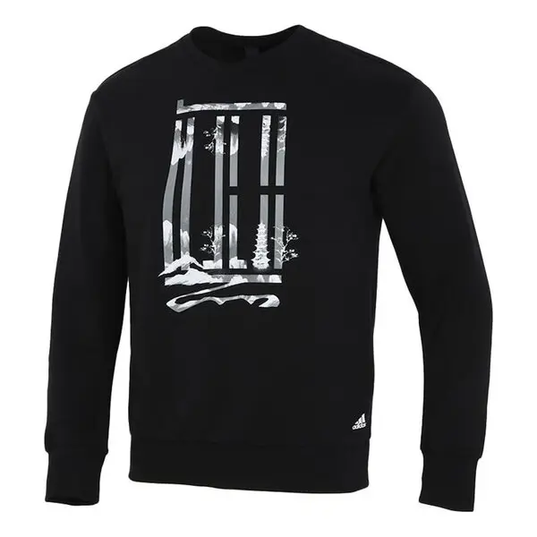 Adidas Crewneck Pullover With Graphic Print - Default Color