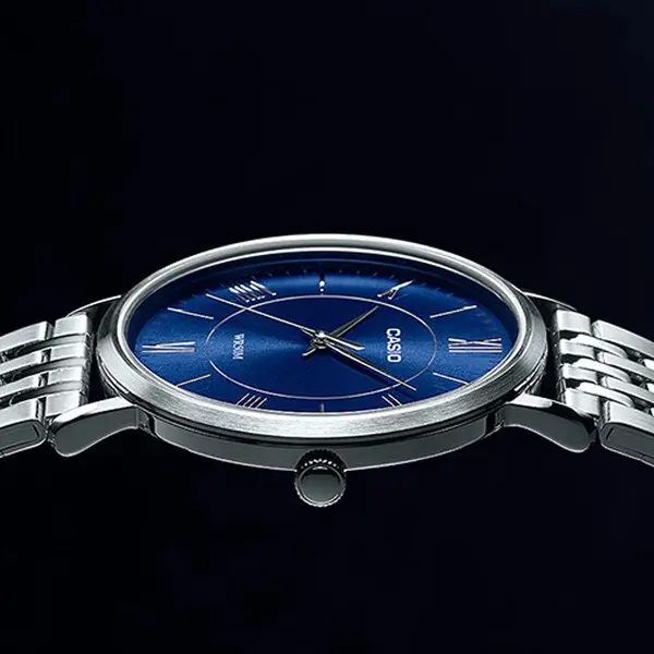 Casio Classic Analog Watch With Stainless Steel Strap