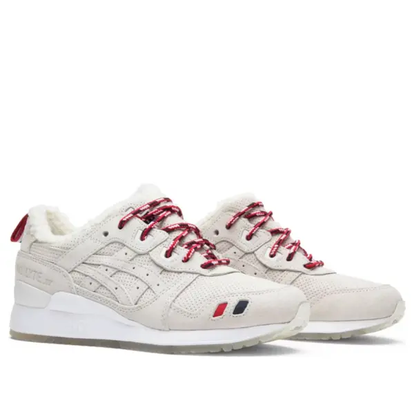 Asics X Kith X Moncler Gel-lyte 3 "white Cream - White/grey/black