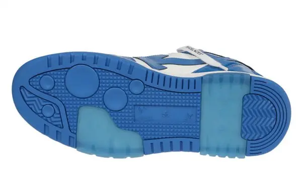 Off-White Out Of Office" Low-top Patent Sneaker - Blue/white