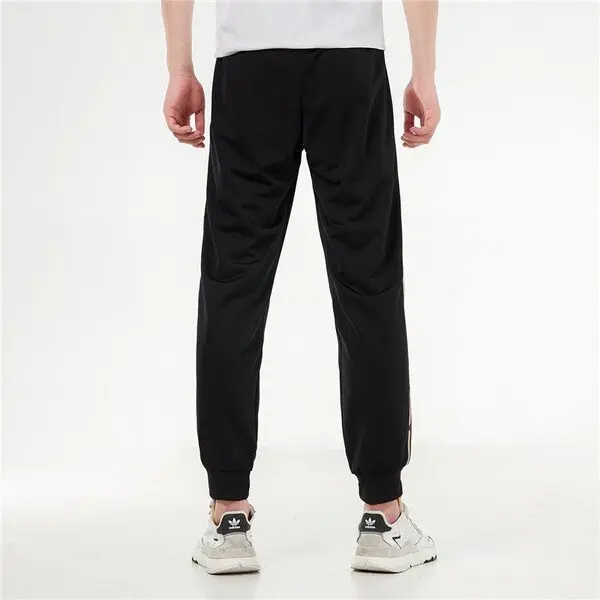 Adidas Contrasting Colors Stripe Knit Bundle Feet Sports Pants/trousers/joggers - Black