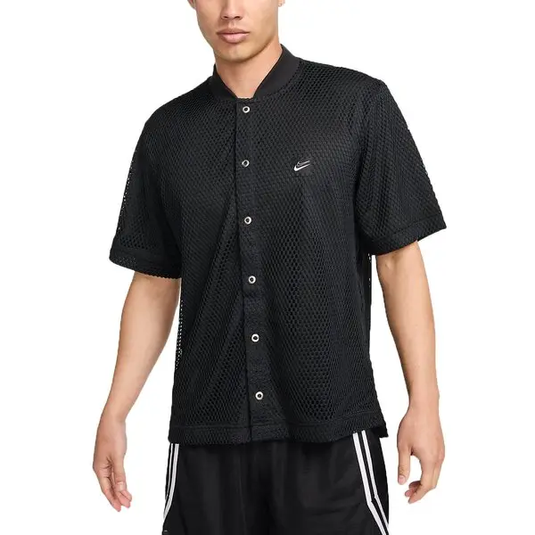 Nike Dri-fit Short-sleeve Basketball Shirt - Black/sail/sail
