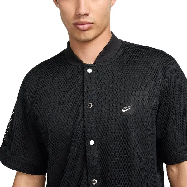 Nike Dri-fit Short-sleeve Basketball Shirt - Black/sail/sail
