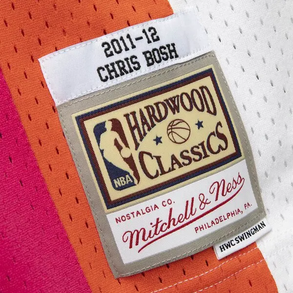 Mitchell & Ness X Nba Miami Heat 2011-12 Chris Bosh Swingman Jersey