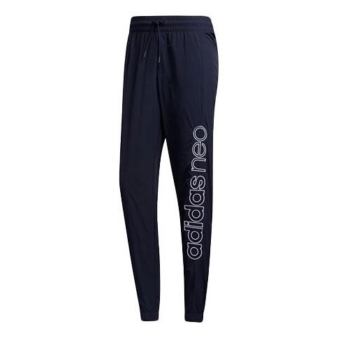 Adidas Neo M Ss Tp 2 Alphabet Logo Printing Sports Pants - Blue