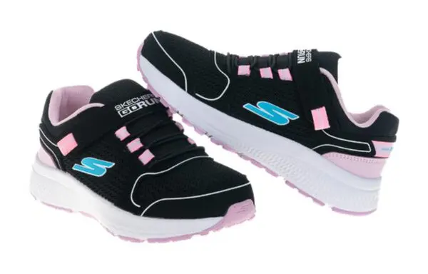 Sketchers Go Run Consistent Athletic Shoes - Black/pink